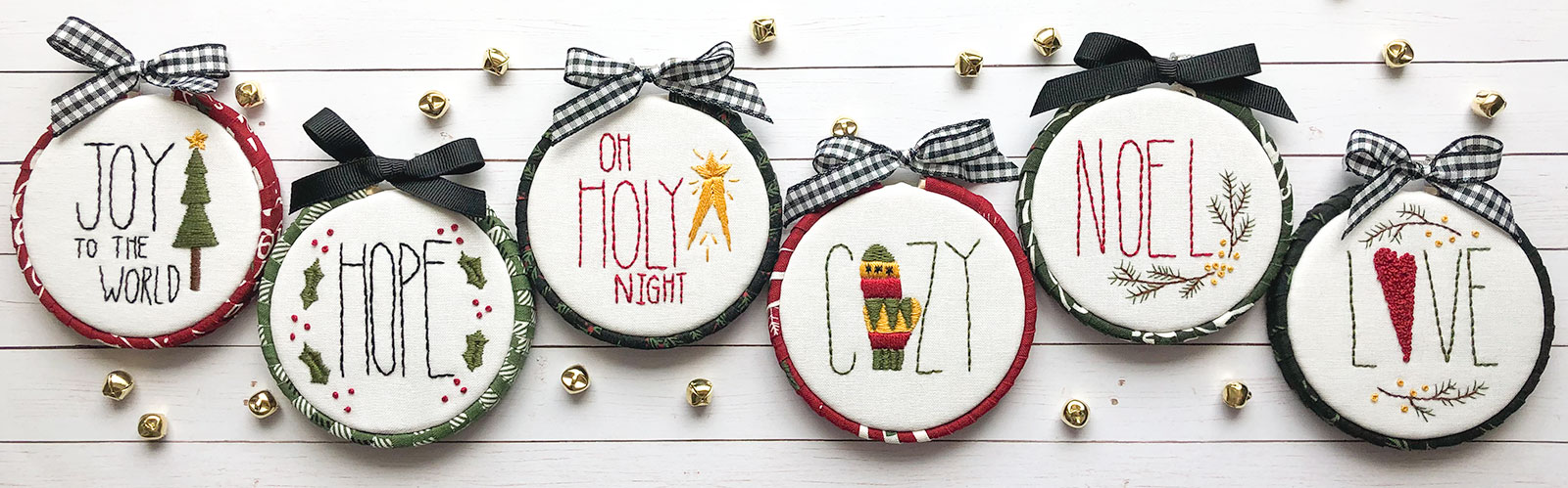 Easy Embroidered Word Ornaments Stitch along - Ameroonie Designs