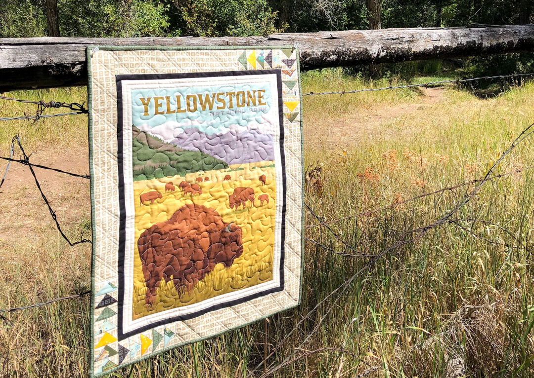 Yellowstone Panel Mini Quilt - Ameroonie Designs