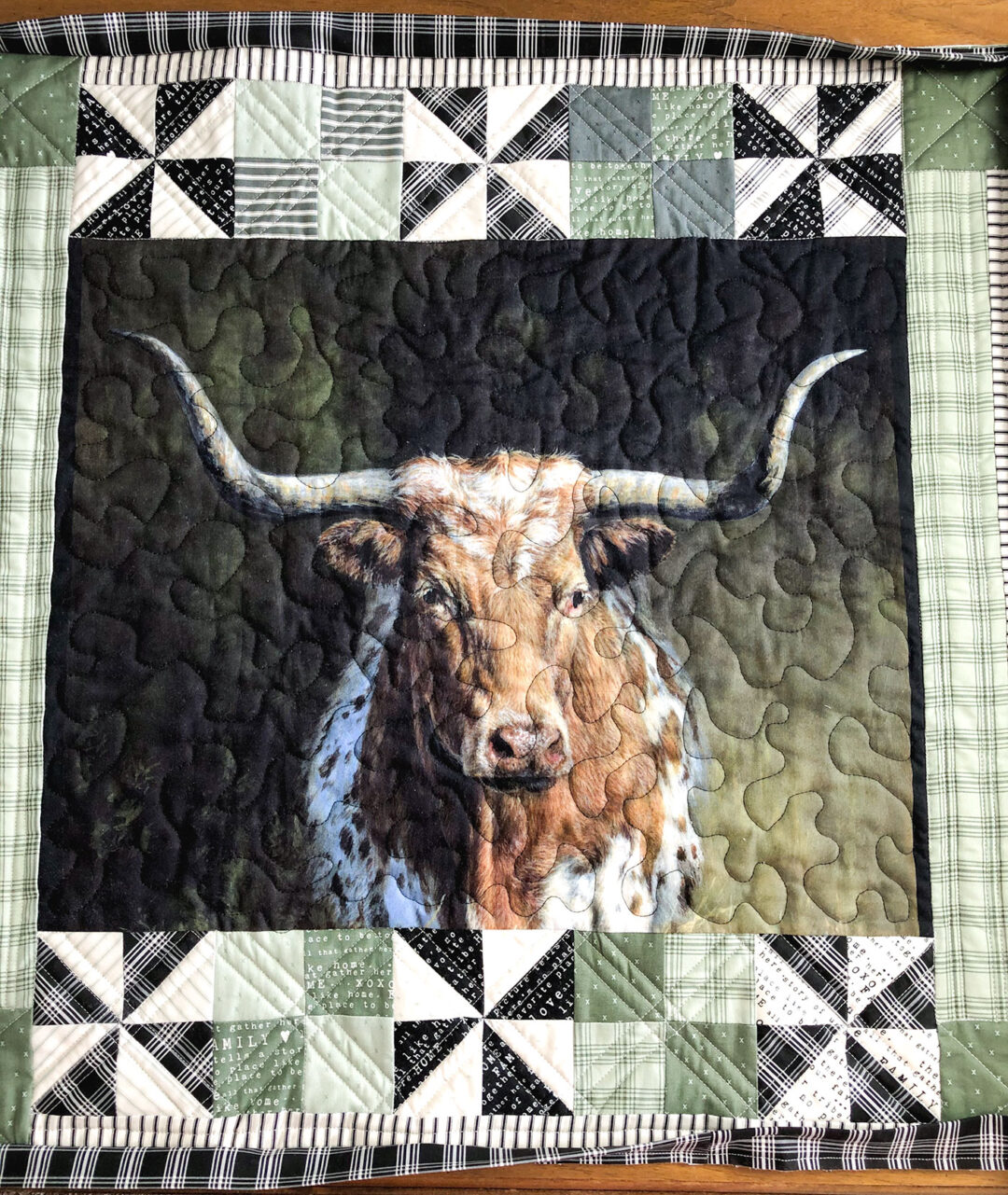 Quilted Euro Sham tutorial - Ameroonie Designs featuring Barnyard Friends