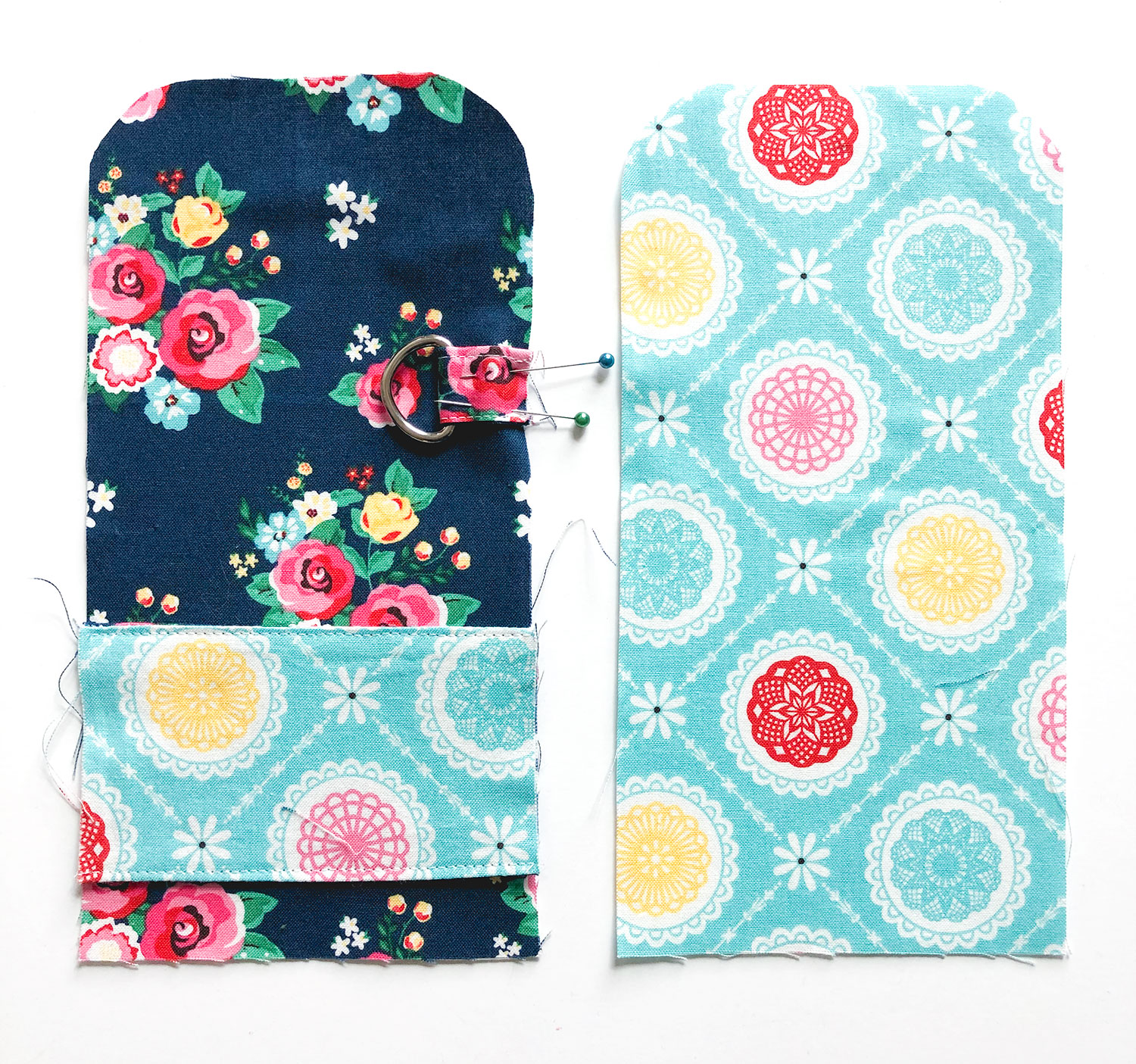 Mini Wallet Tutorial with three closure options - Ameroonie Designs