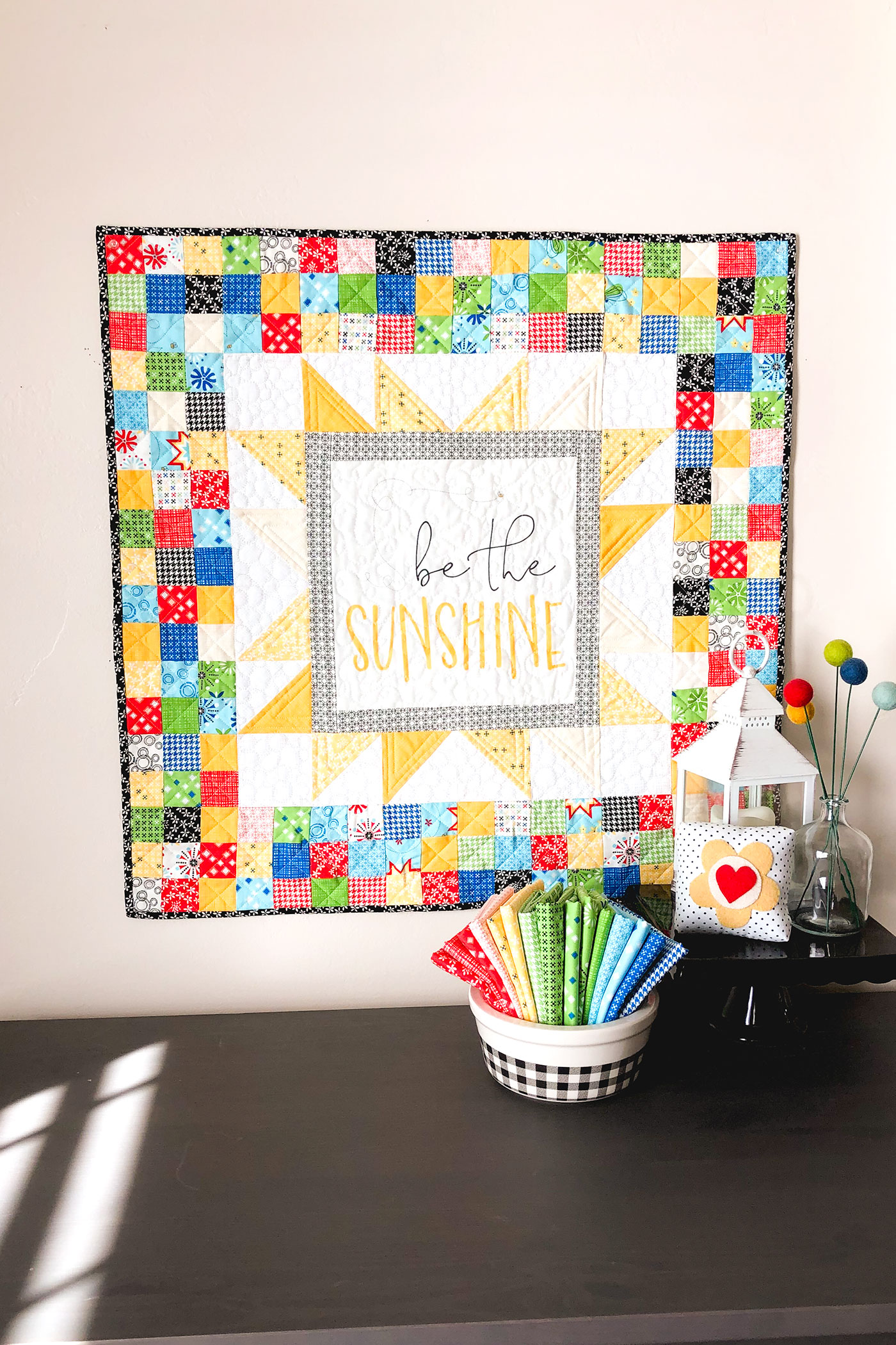 Sew a Stunning Mini Quilt with a Fabric Panel - Ameroonie Designs
