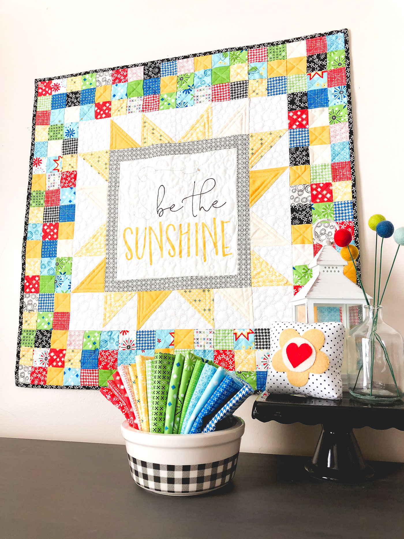 Sew a Stunning Mini Quilt with a Fabric Panel - Ameroonie Designs