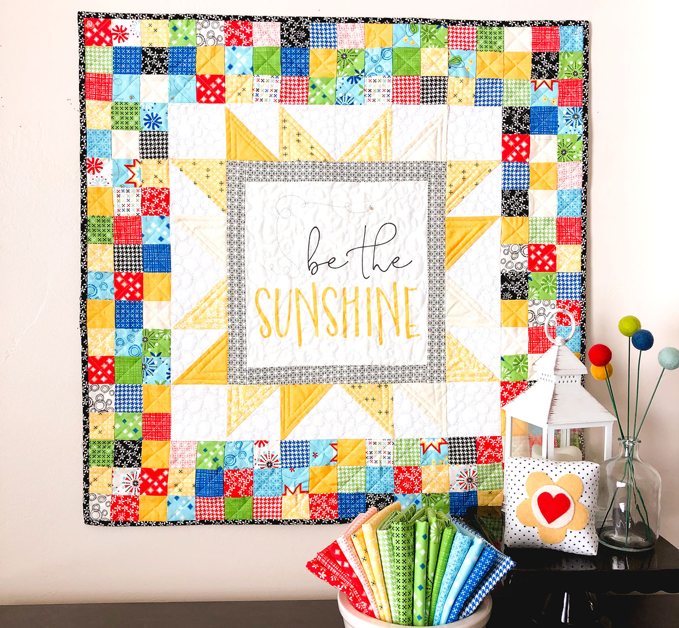 Sew a Stunning Mini Quilt with a Fabric Panel - Ameroonie Designs