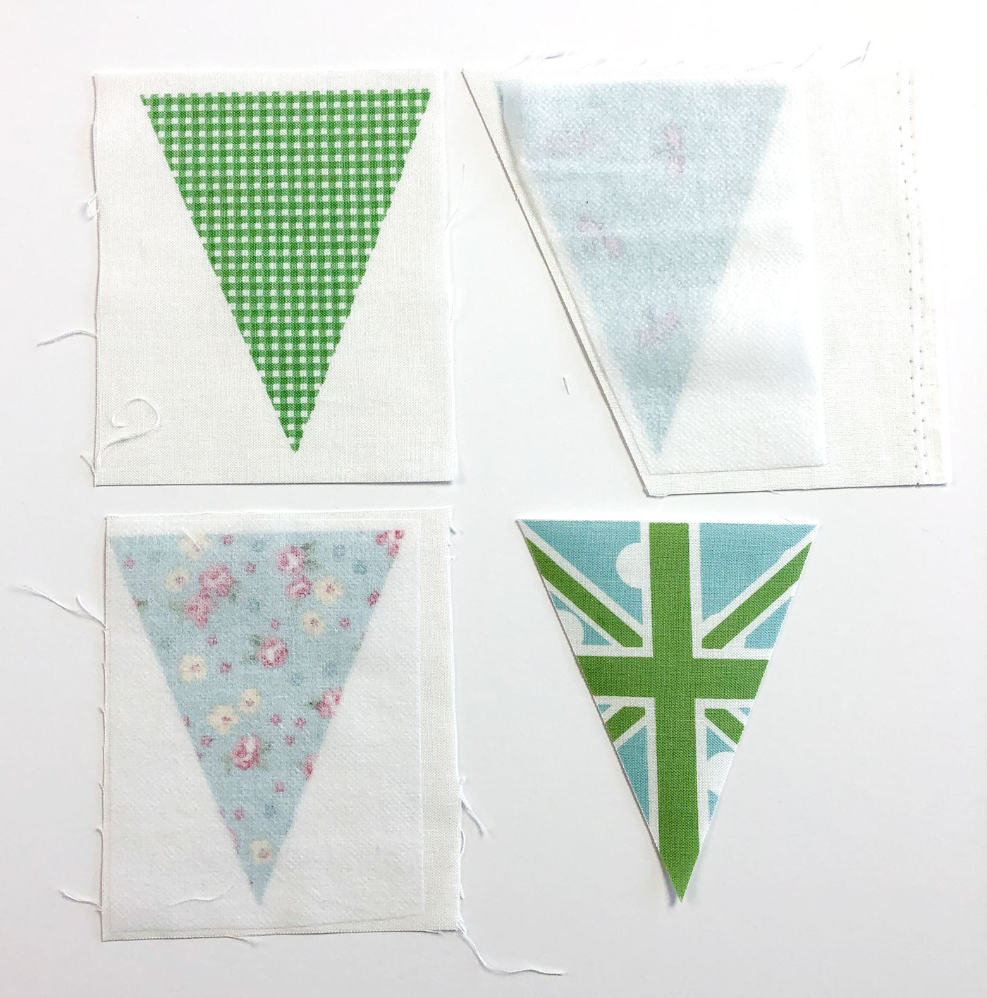 Two ways to sew a beautiful and simple fabric bunting - Ameroonie Designs