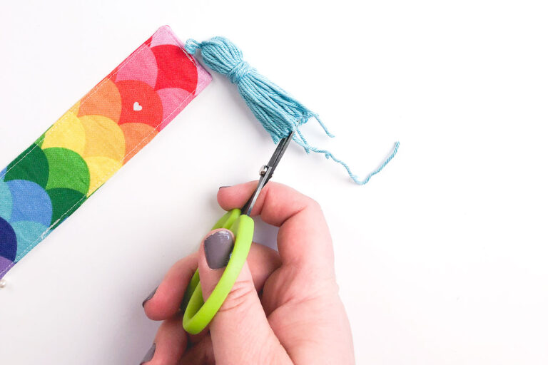 How To Sew An Easy Fantastic Tasseled Fabric Bookmark Free Tutorial