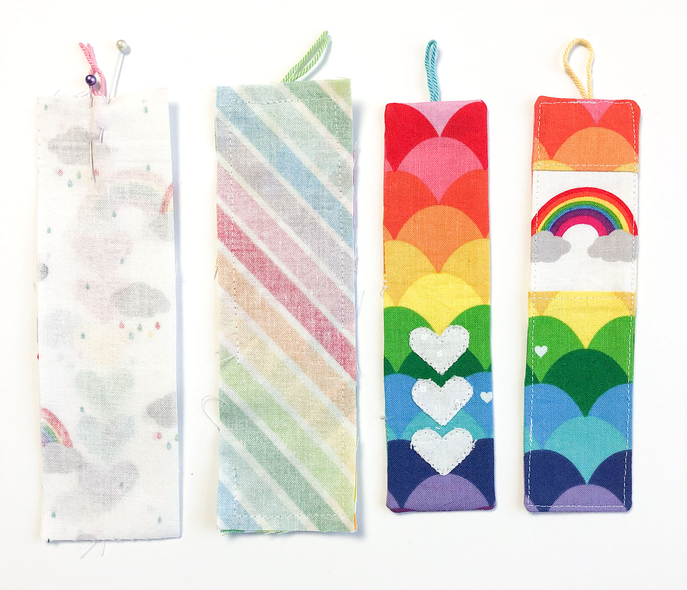 How to Sew an easy, fantastic Tasseled Fabric Bookmark: free tutorial