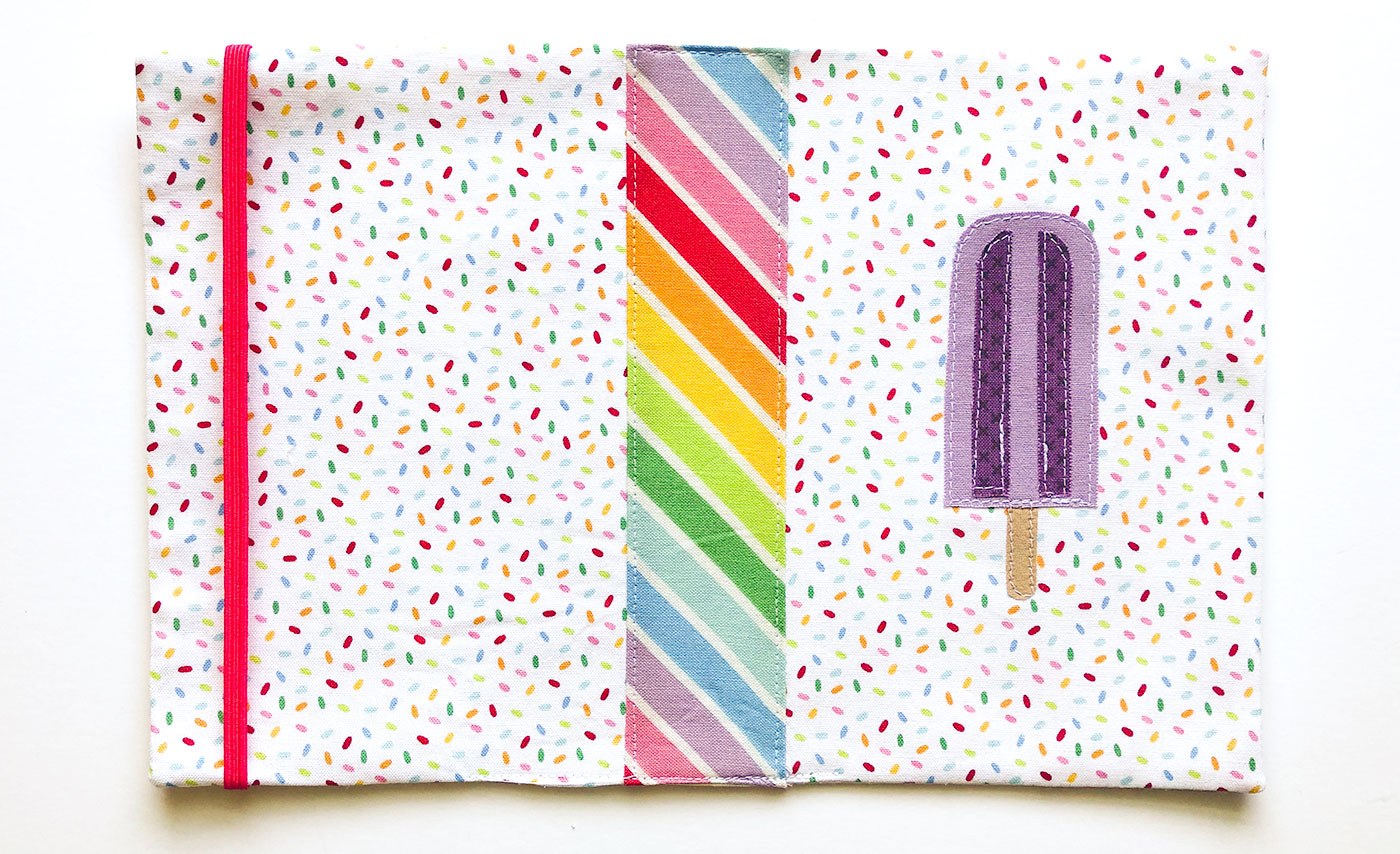 Sew a Fabric cover for a mini notebook | free tutorial | Ameroonie Designs