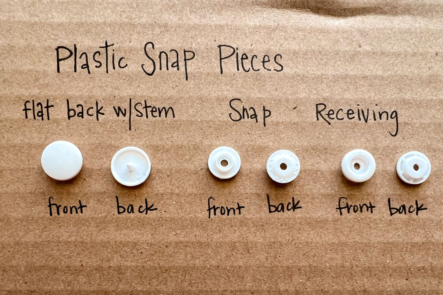 How to quickly install a plastic snap in your sewing project