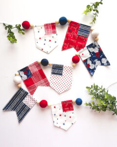 Make fast and easy Mini Fabric Flags with this free sewing tutorial ...