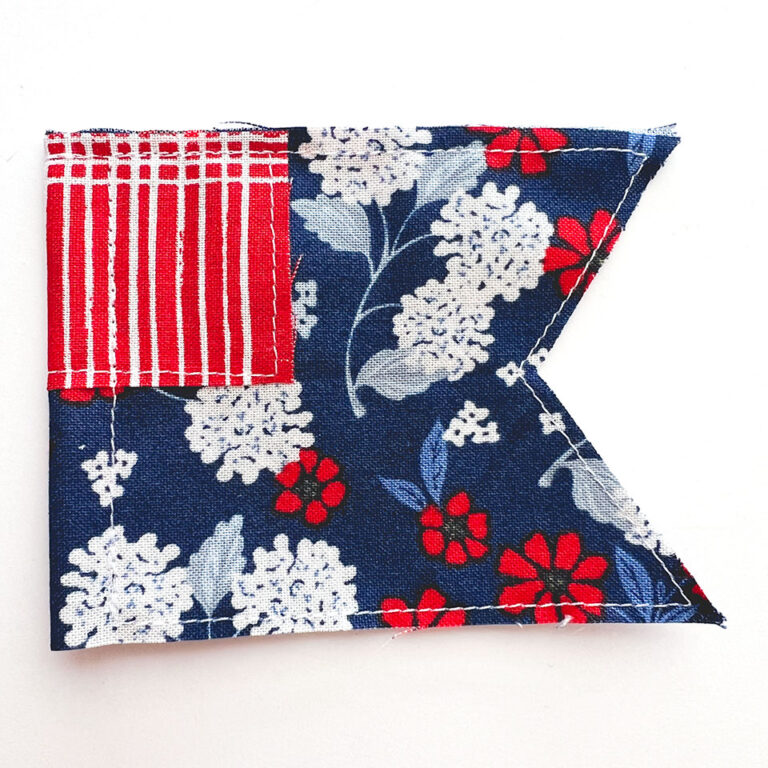Make fast and easy Mini Fabric Flags with this free sewing tutorial ...