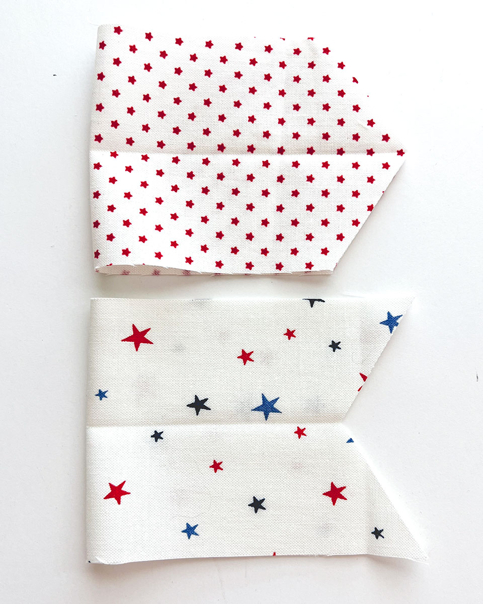 Make fast and easy Mini Fabric Flags with this free sewing tutorial ...