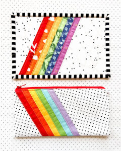 Free beginner friendly Skinny Stripe FPP pattern - Ameroonie Designs