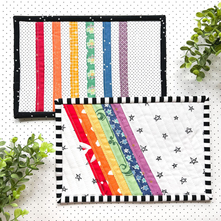 Free beginner friendly Skinny Stripe FPP pattern - Ameroonie Designs