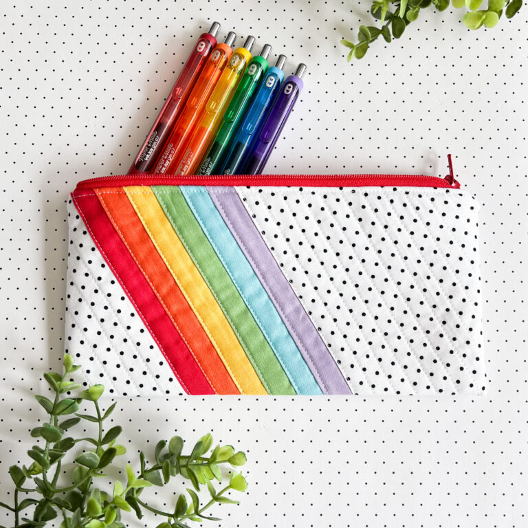 Free beginner friendly Skinny Stripe FPP pattern - Ameroonie Designs